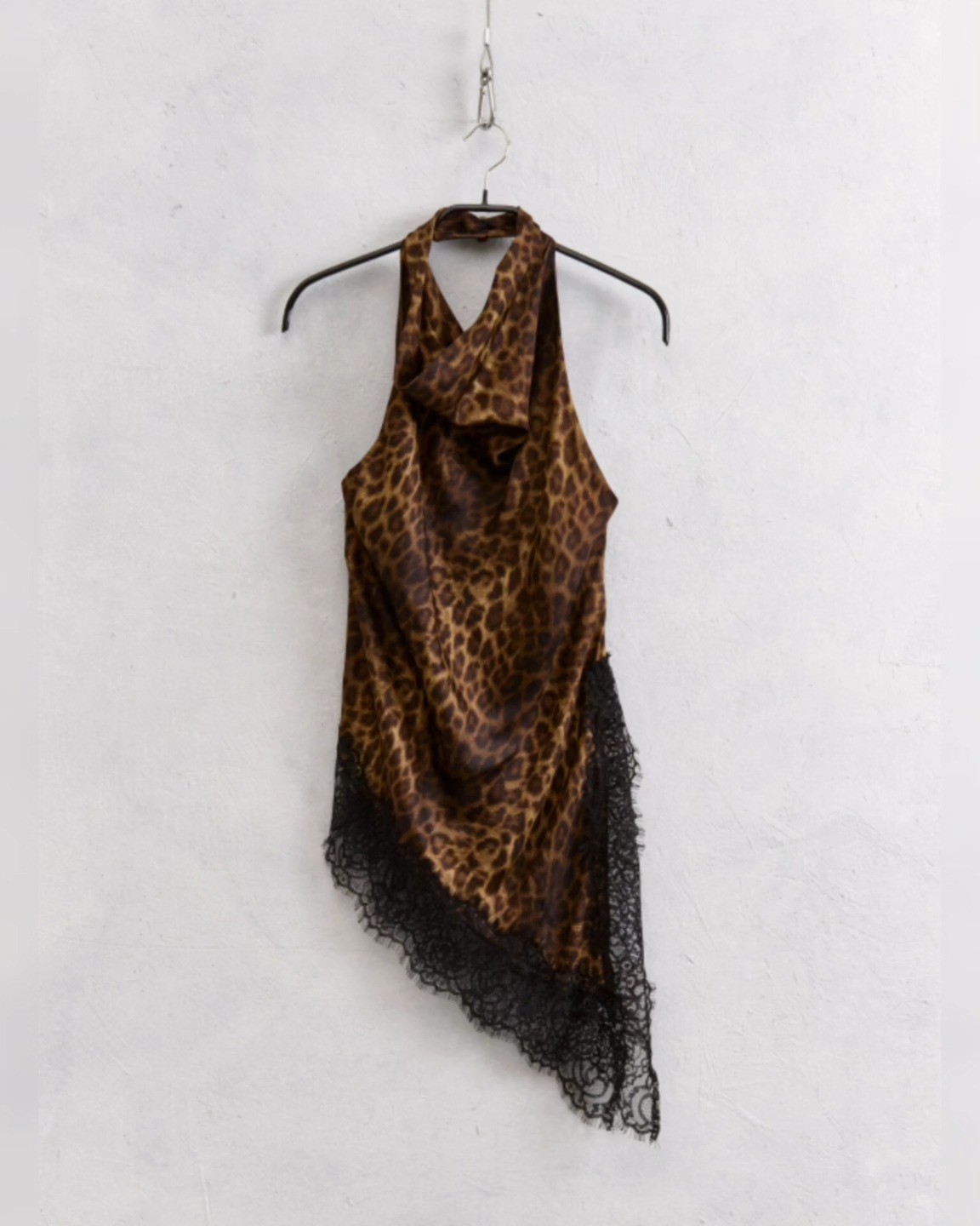 Σατέν σετ φούστα με μπλούζα και δαντέλα - Noni Fashion Boutique